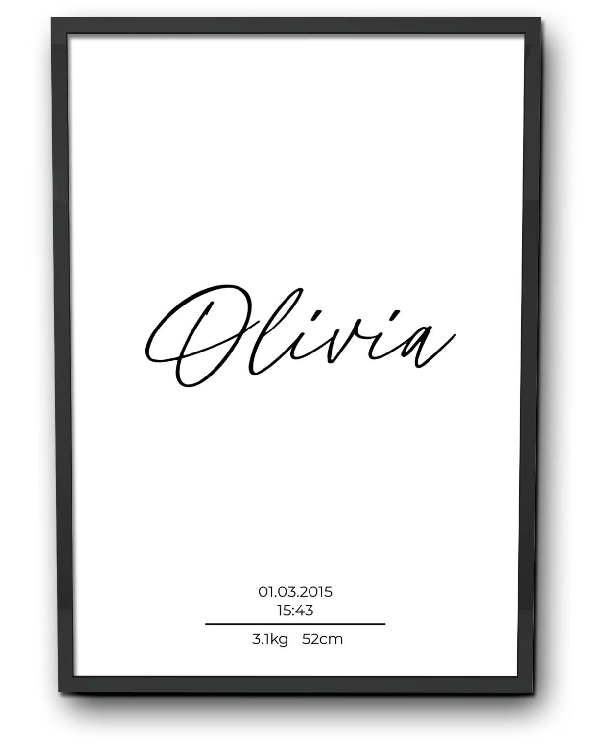 Baby Birth Poster | Personalised Print — ukesen